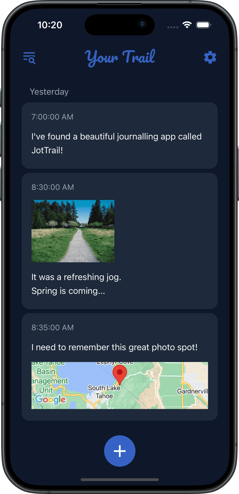 JotTrail - Your Thoughts, 100% Private